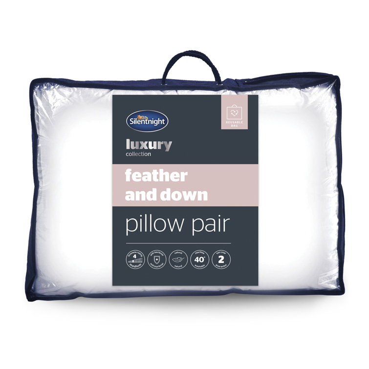 Silentnight Anti Allergy Feather and Down Soft Medium Support Pillows & Reviews | Wayfair.co.uk
